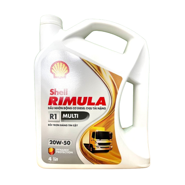 Nhớt Shell Rimula R1 Multi 20W50 4LÍT