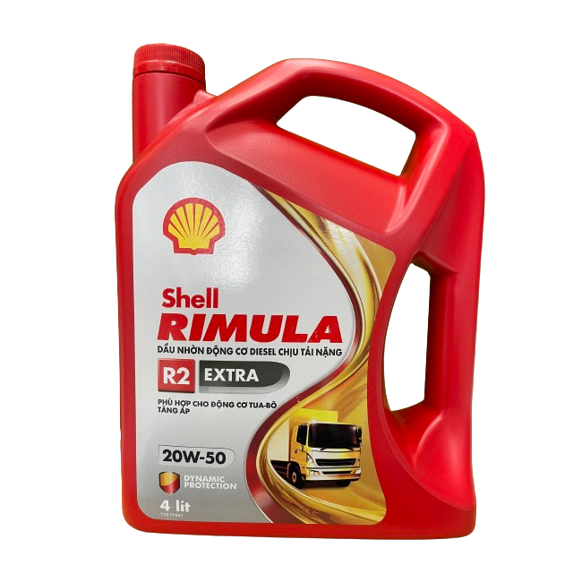 NHỚT SHELL RIMULA R2 EXTRA 20W-50 CF-4 LOẠI 4 LÍT