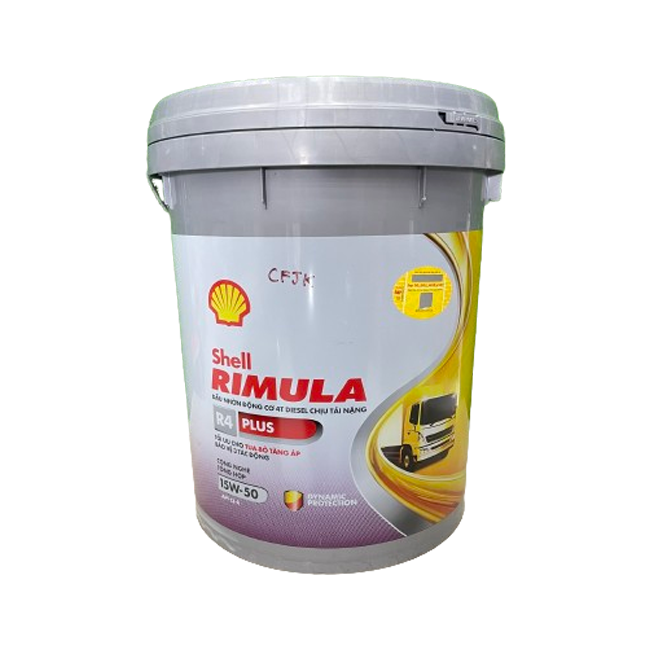 Nhớt Shell RIMULA R4 Plus 15W-50 18 LÍT
